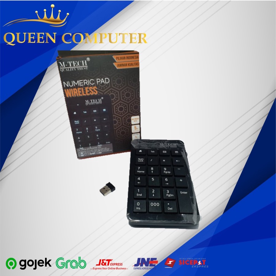 Jual keyboard numeric wireless MTECH keypad angka numerik M-TECH ...