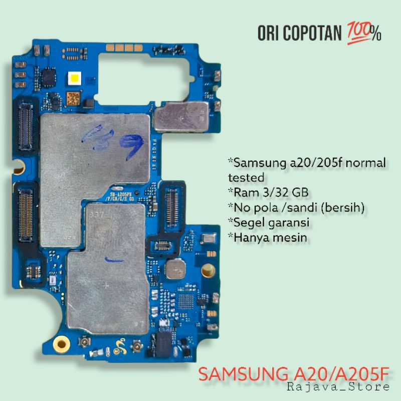 Jual Mesin Samsung a20 a205f normal tested ram 3 32 gb ori original ...