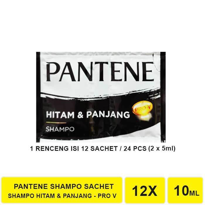 Jual pantene shampo hitam & panjang isi 12 sachet | Shopee Indonesia