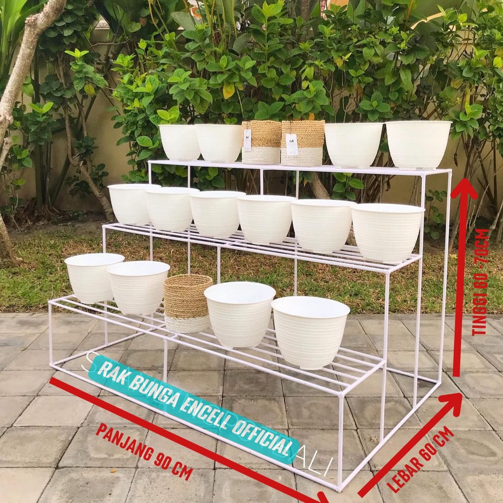 Jual Rak Bunga Susun Besi Minimalis Murah Tempat Pot Tanaman Hias Bunga ...