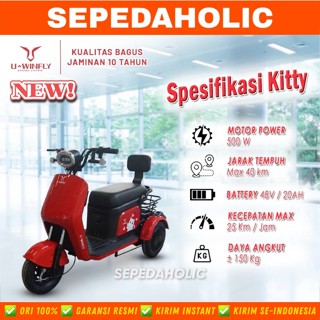 Jual Sepeda Motor Listrik UWINFLY KITTY Roda Tiga 500 Watt Electric ...