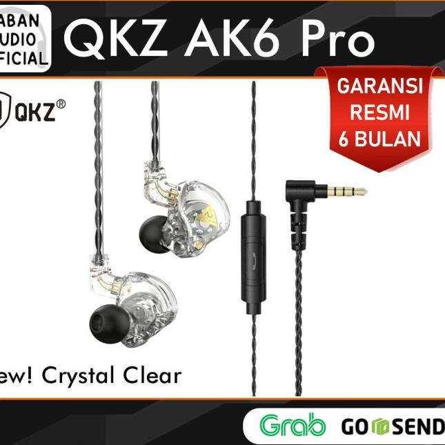 Jual QKZ AK6 Pro Earphone with Mic alt KZ EDX Pro TRN MT1 KZ EDC KZ EDS ...