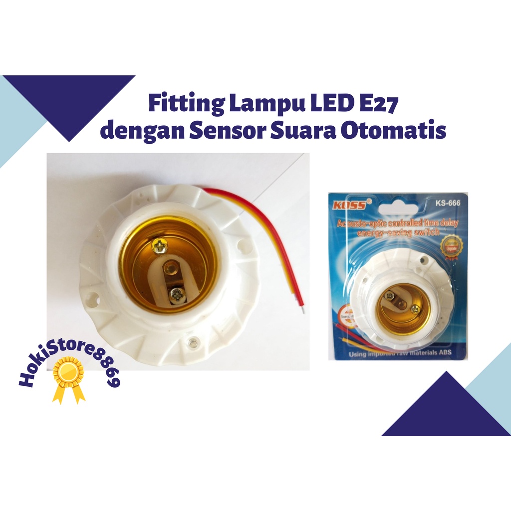 Jual Fitting Lampu Led E27 Dengan Sensor Suara Otomatis | Shopee Indonesia