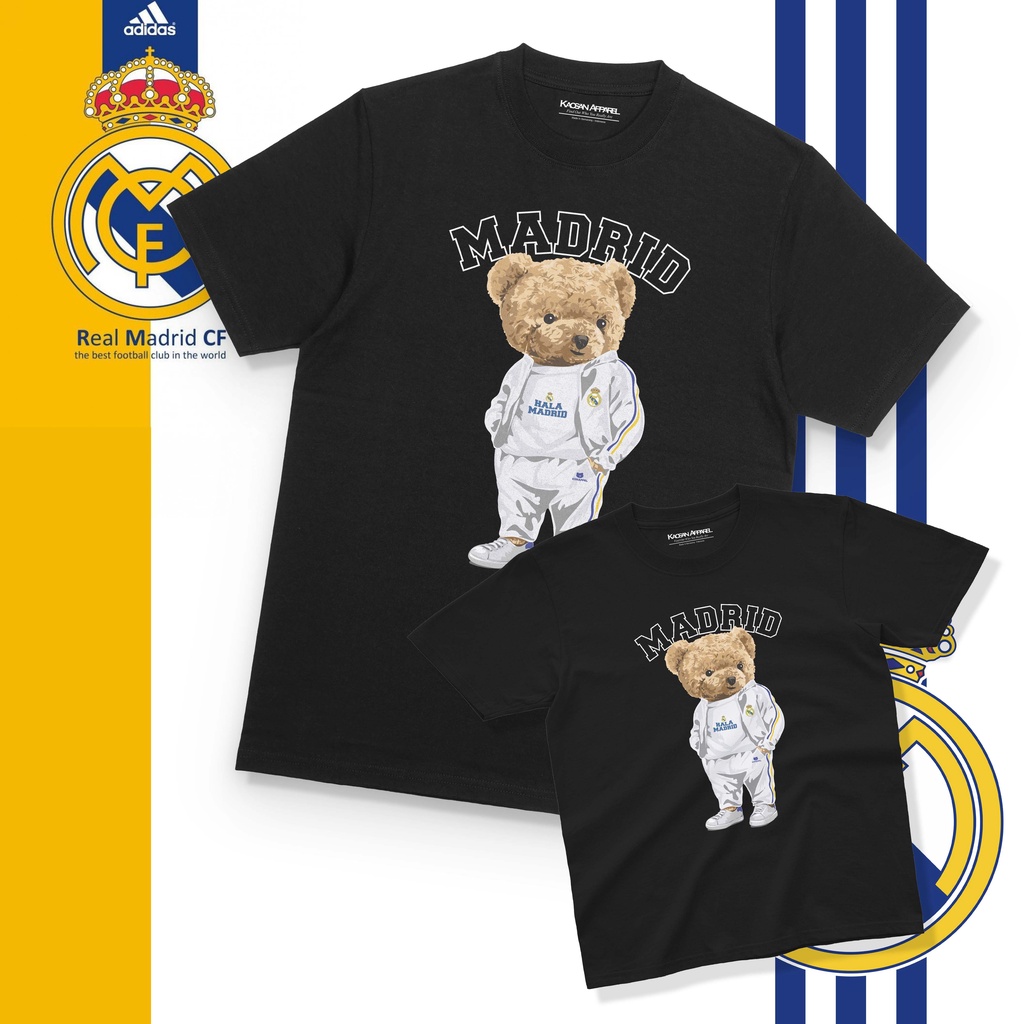 Jual Kaos Real Madrid "Bear Madrid" - Hala Madrid/Los Blancos ...