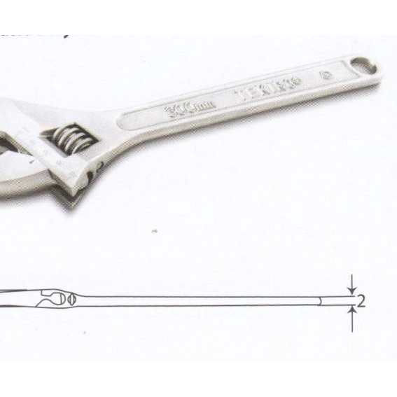 Jual KUNCI INGGRIS 10" INCH TEKIRO / ADJUSTABLE WRENCH - CHROME ...