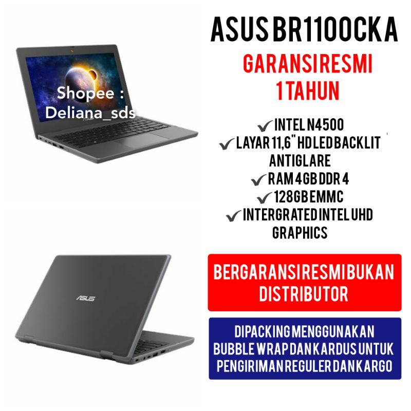 Jual Laptop Asus BR1100CKA Intel Celeron N4500 Garansi Resmi 1 Tahun ...