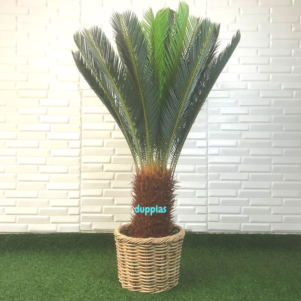 Jual Pohon Daun Palem Phoenix T110 Latex Artificial Pot Dasar Hitam ...