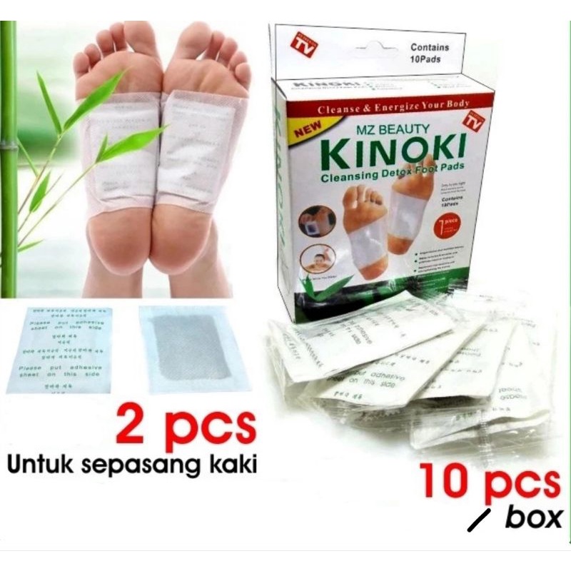 Jual Koyo kaki kinoki white detox foot patch bamboo penyerap racun ...