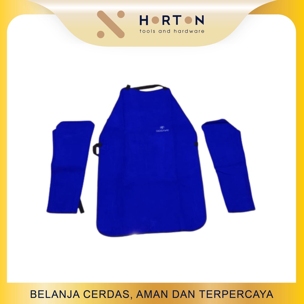 Jual Apron Las Kulit Set / Celemek Las / Seragam Las Safety Dada Lengan ...