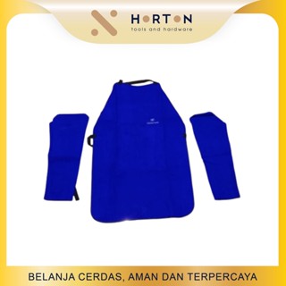 Jual Apron Las Kulit Set / Celemek Las / Seragam Las Safety Dada Lengan ...