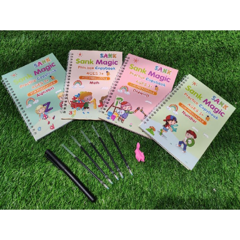 Jual sank magic practice copybook for preschool / sank magic book ...