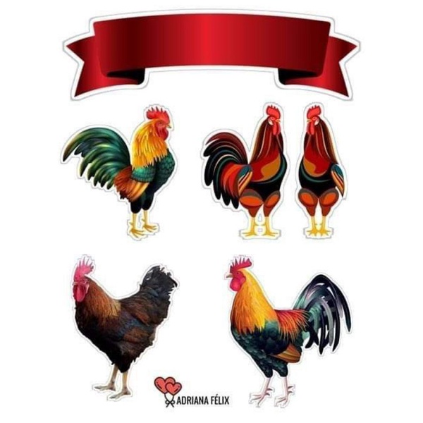 Jual Topper Cake FREE nama tema ayam jago | Shopee Indonesia