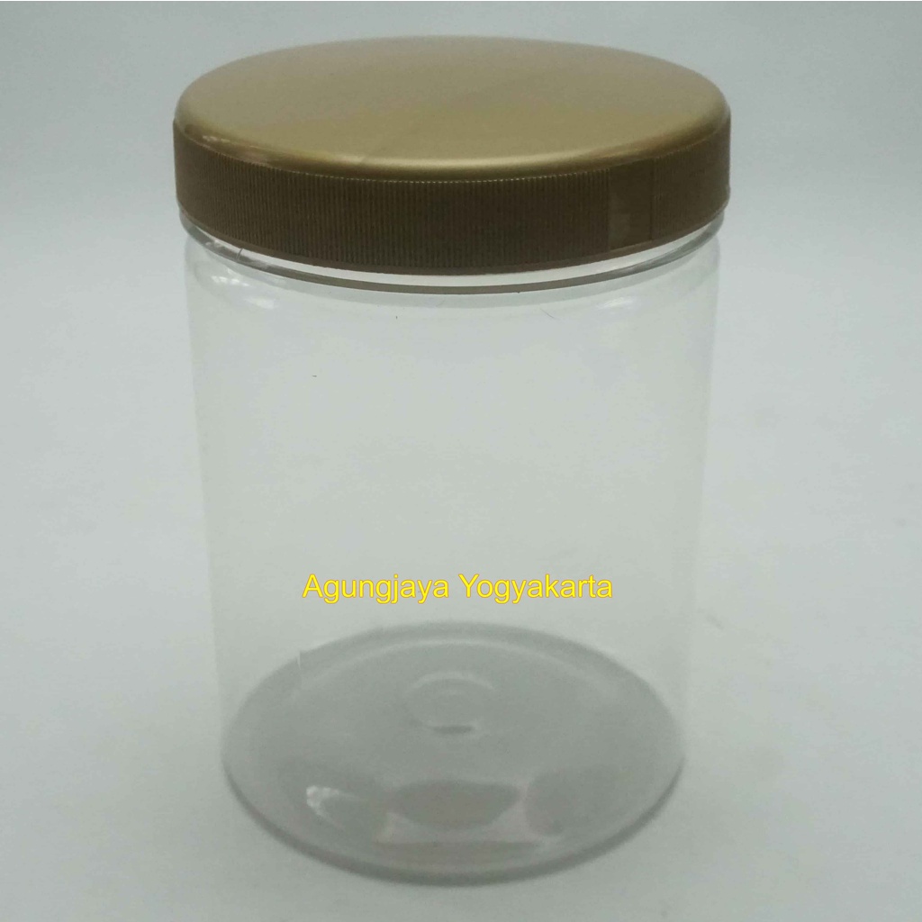 Jual Toples Tabung 800 ml Natural Tutup Plastik / Toples Makanan ...