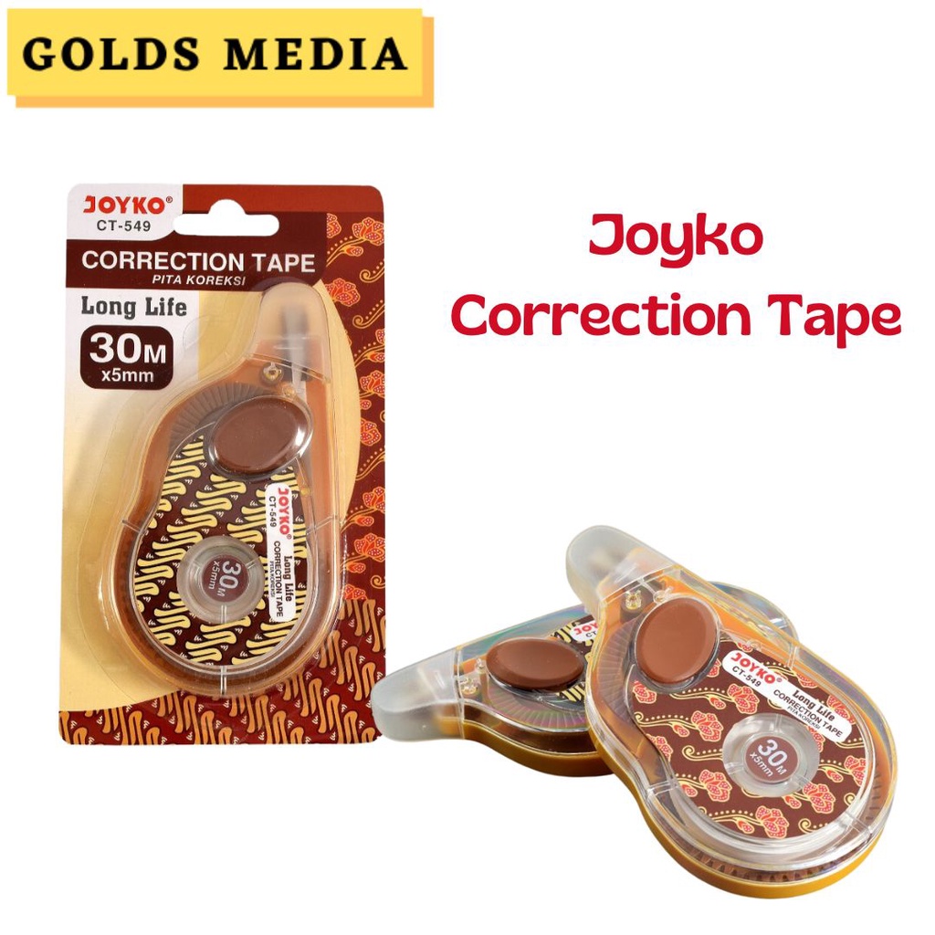 Jual Joyko Correction Tape Joyko Pita Koreksi Joyko CT-549 Joyko ... Jual Joyko Correction Tape Joyko Pita Koreksi Joyko CT-549 Joyko ...