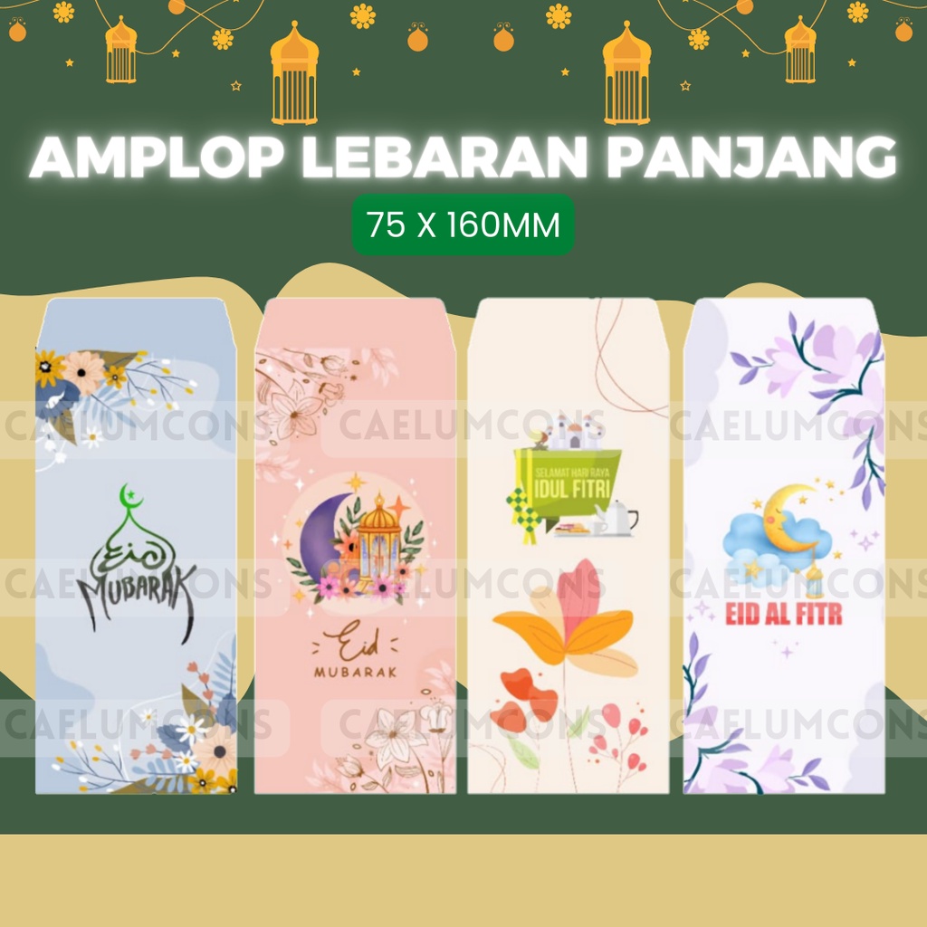 Jual Amplop Lebaran PANJANG [30 lbr 4 MOTIF] Seri Flowers - Portrait | Shopee Indonesia