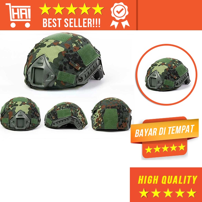 Jual COVER HELM TACTICAL MILITER HIJAU ARMY AIRSOFT GUN PAINT BALL ...