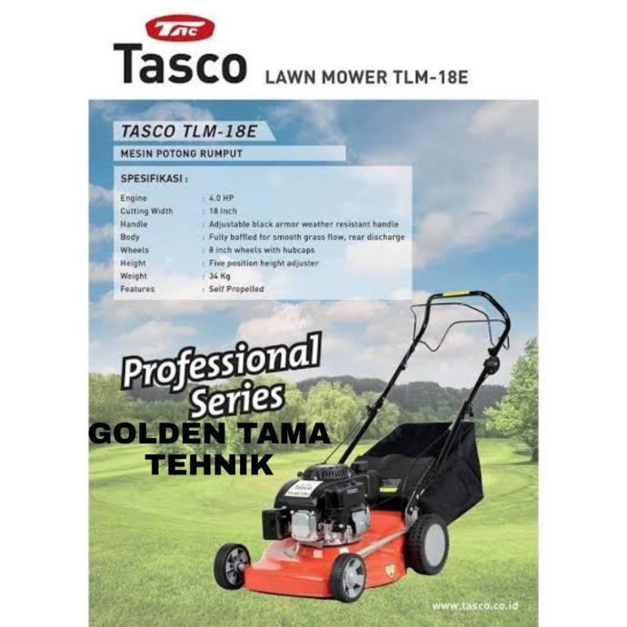 Jual mesin potong rumput dorong atau lawn mower TASCO TLM 18E / TLM 18 ...