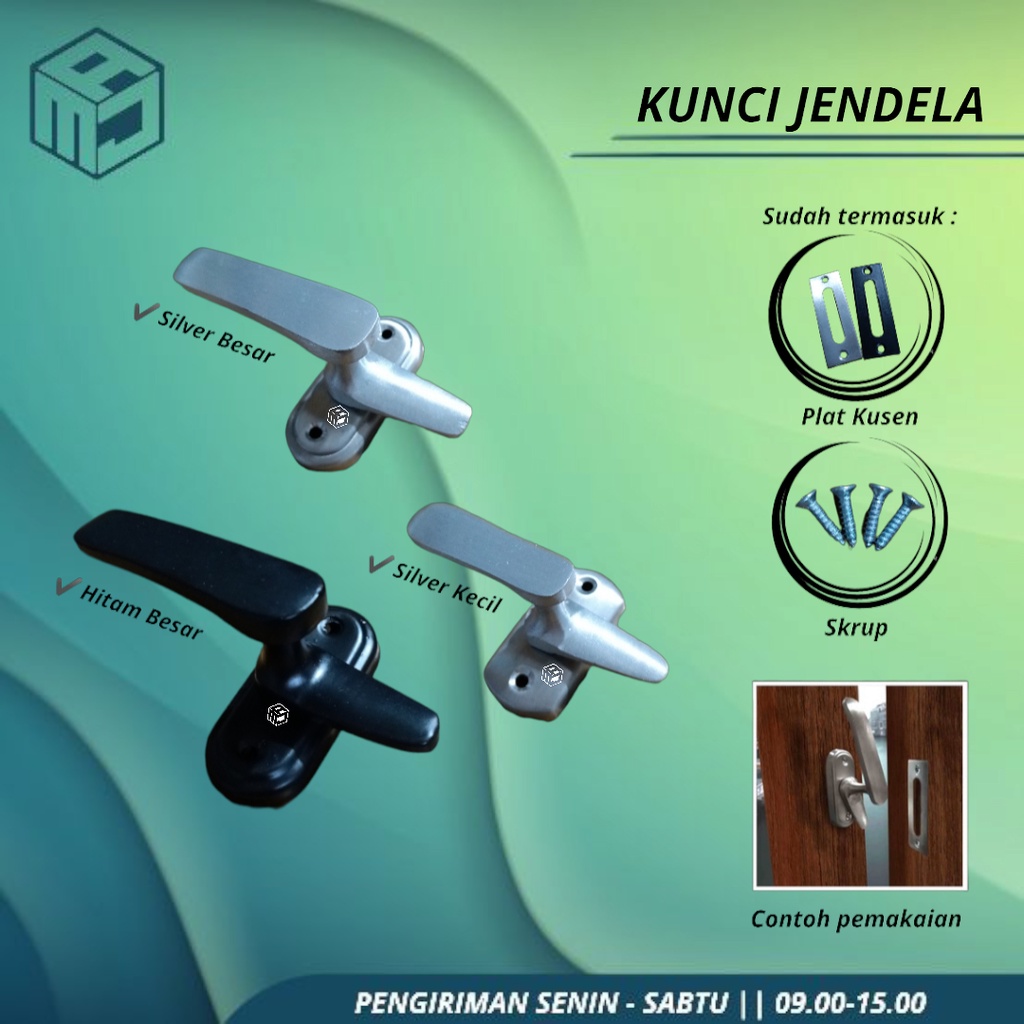 Jual Kunci Jendela Rambuncis jumbo Handle Grendel Panolet Slot Stainles ...