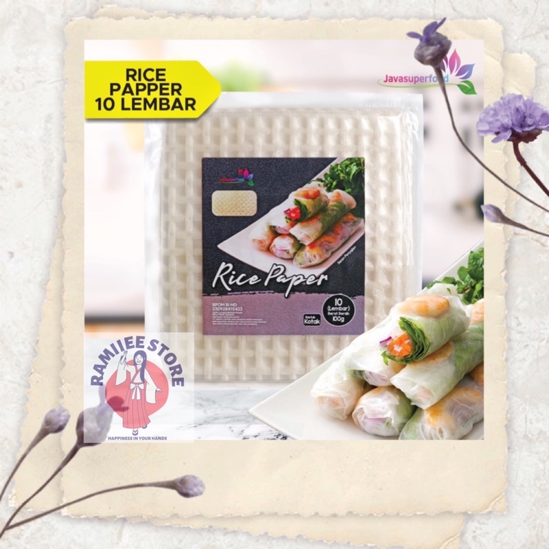 Jual 100gr Rice Paper Kotak / Banh Trang High Quality Rice Paper ...