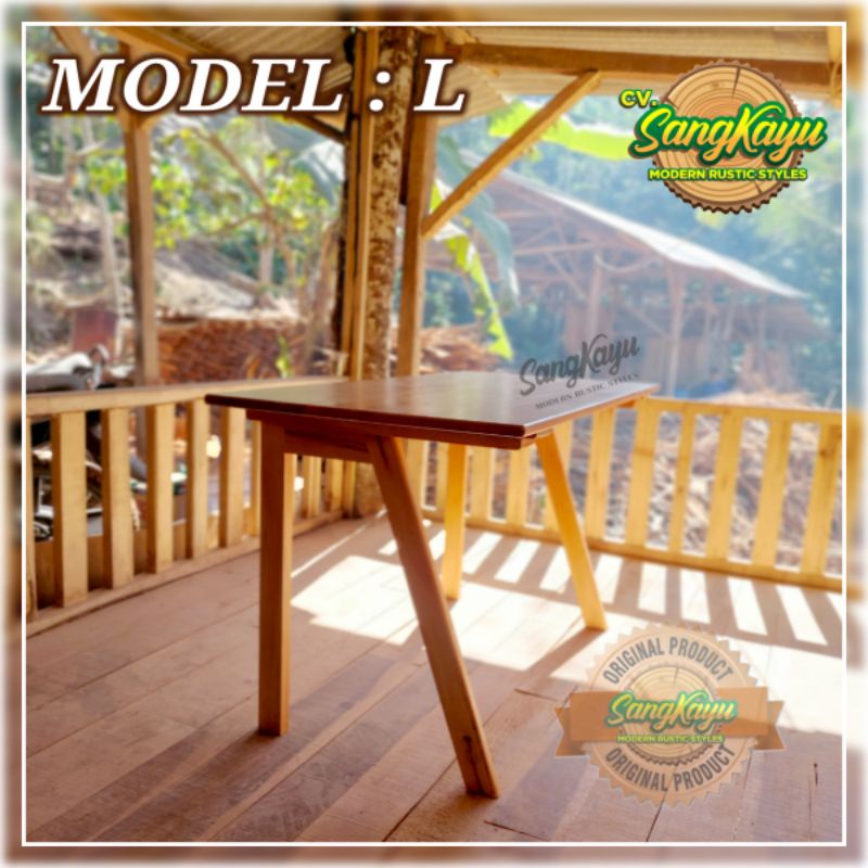 Jual Meja kayu minimalis modern Ukuran bisa custom Meja kerja Model L ...