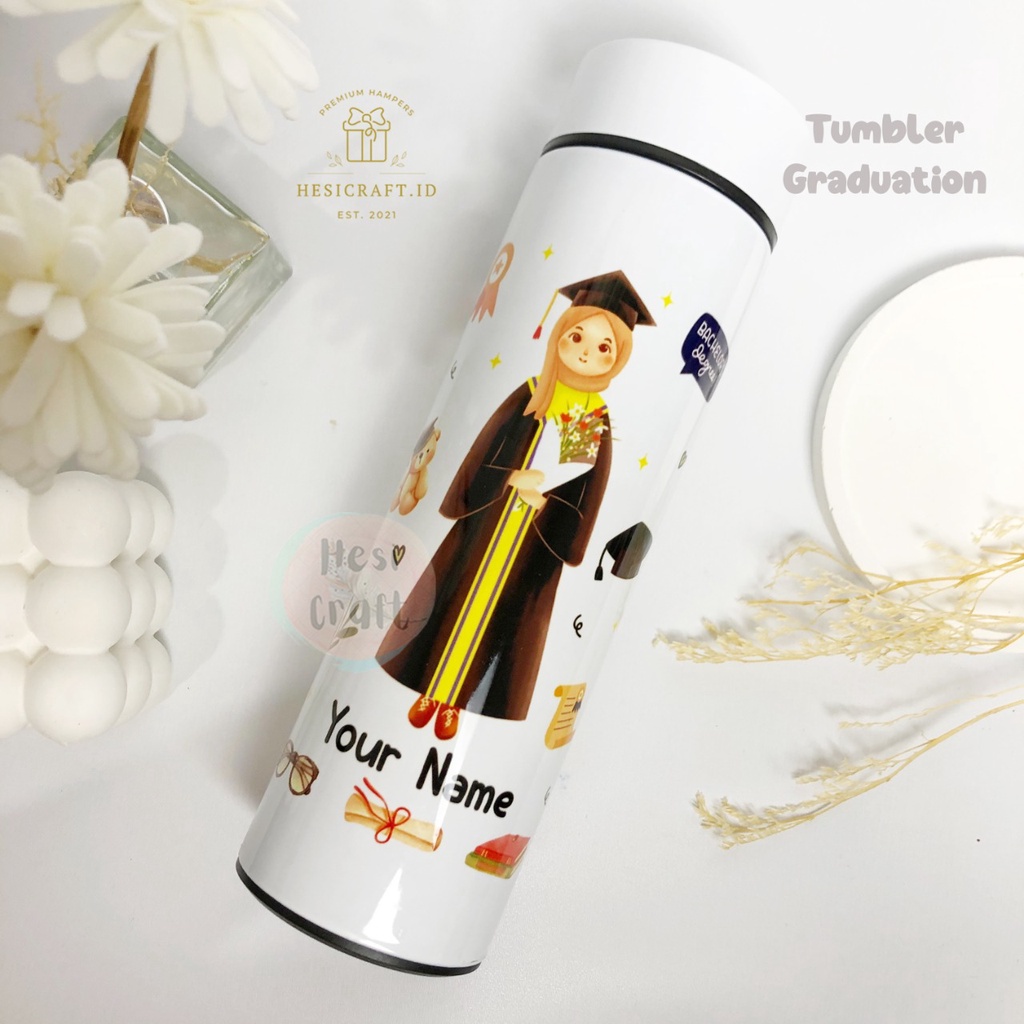 Jual Tumbler Custom Termos Custom Botol Custom Hampers Wisuda Hampers ...