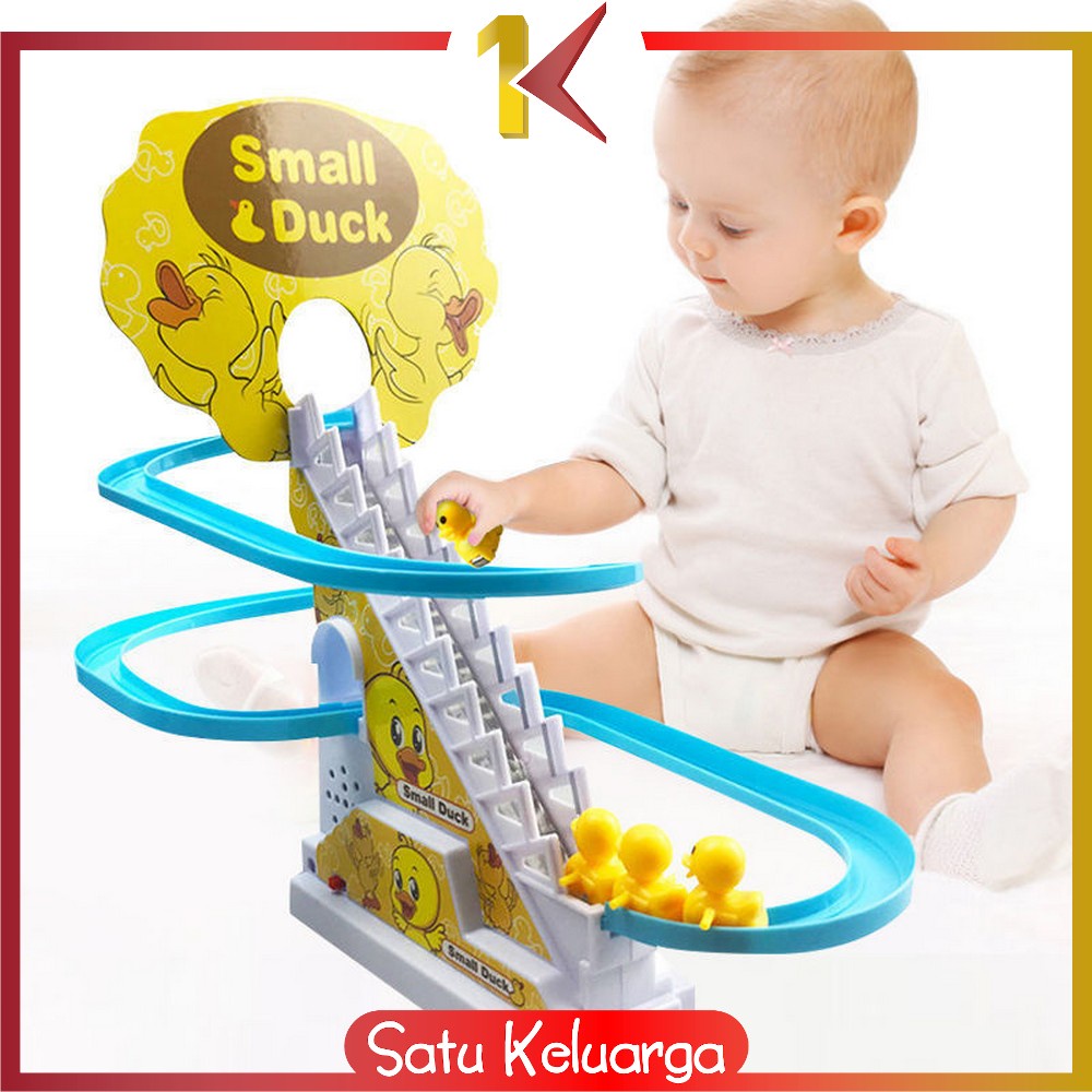 Jual SK-M291 Mainan Anak Track Balap Naik Tangga Seluncuran Penguin ...