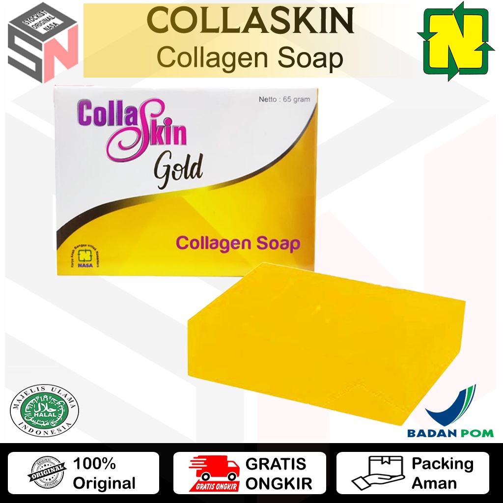 Jual Sabun Collagen Soap Collaskin Gold Collagen Soap Original Nasa ...