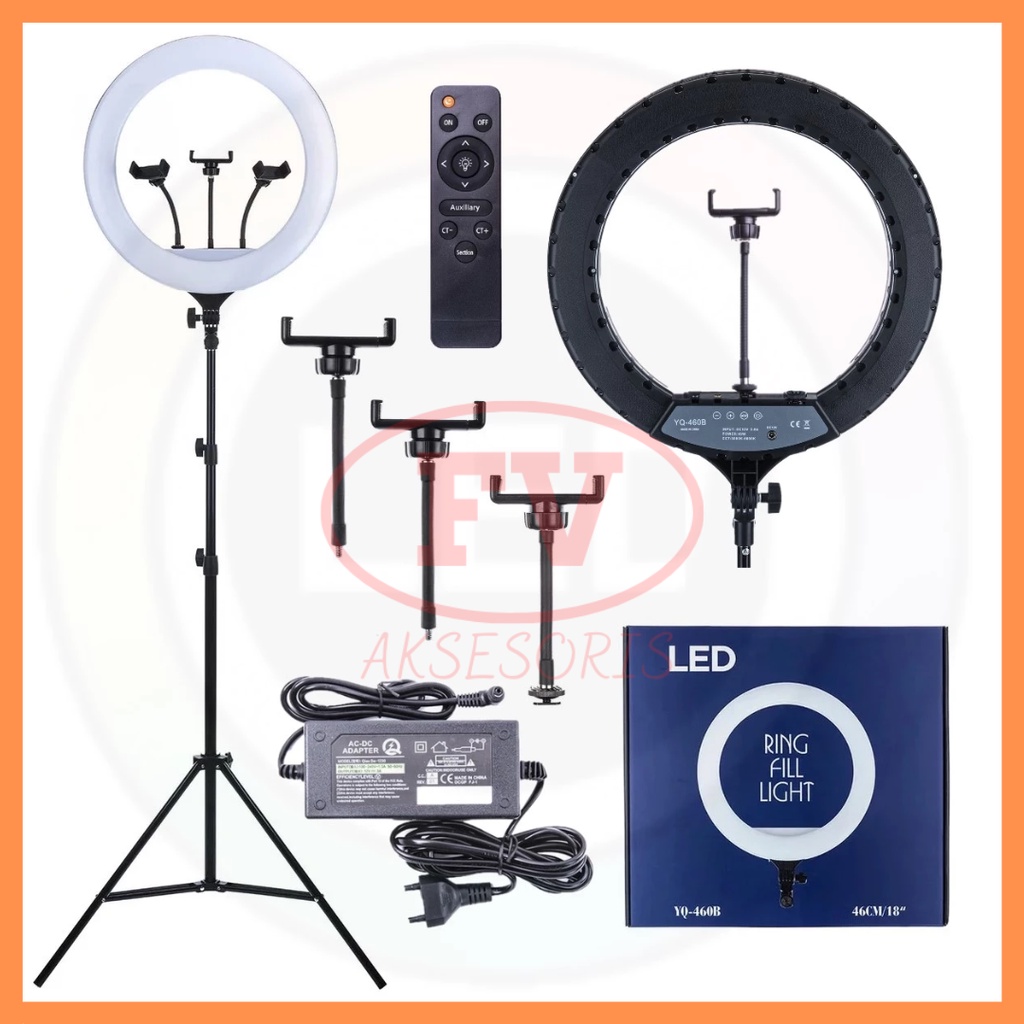 Jual Paket Ringlight 45cm Besar Jumbo Ring Light 45 CM Murah + Light Stand Tripod 2,1 Meter ...