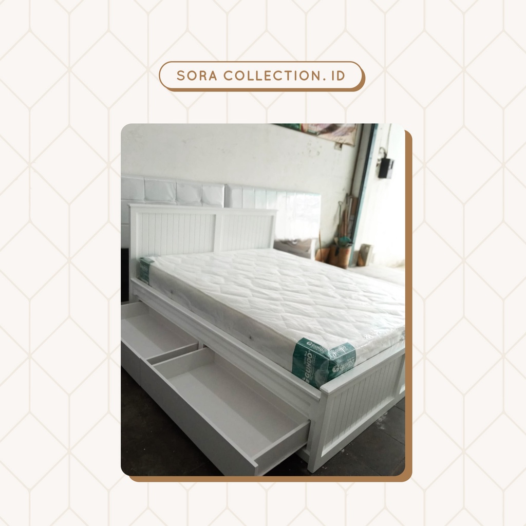 Jual Divan Springbed / Rangka Tempat Tidur + Laci Kayu Blockboard ...