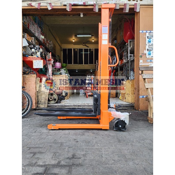 Jual ALAT PEMINDAH BARANG HAND STACKER FORKLIFT MANUAL 2 TON X 1.6M ...