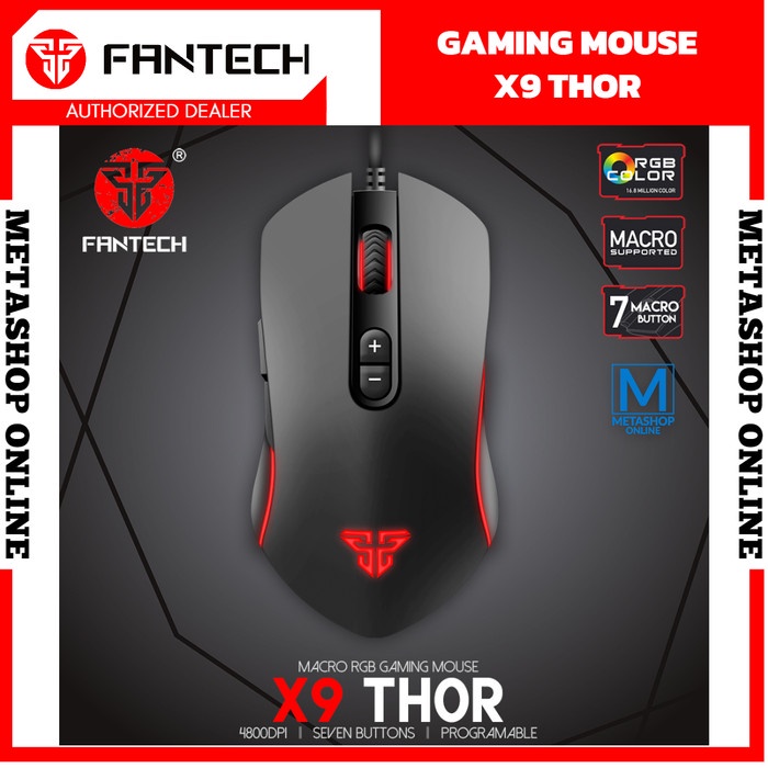 Jual Fantech X9 Thor Gaming Mouse Standart Macro | Shopee Indonesia