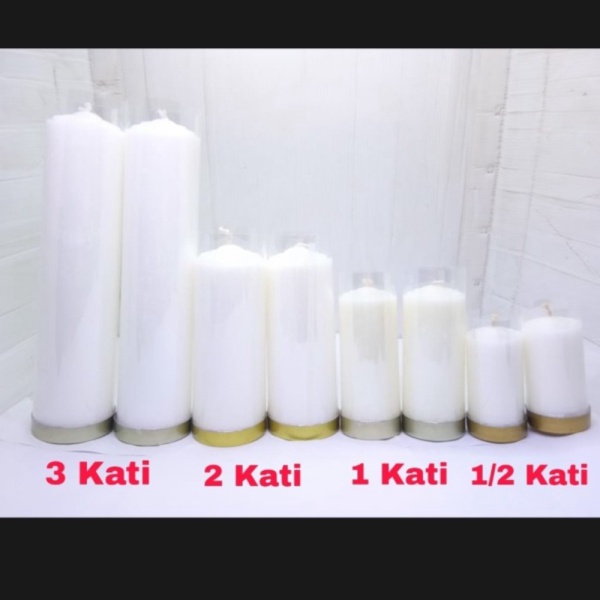 Jual Dijual Lilin 2 Polos Lilin Putih Murah / 1 Pcs Jumbo Kati Ibadah | Shopee Indonesia