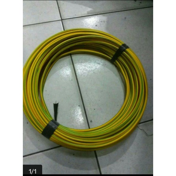 Jual Kabel NYAF 10mm / Kabel Grounding Serabut Kuning Hijau 10mm / Per Meter | Shopee Indonesia