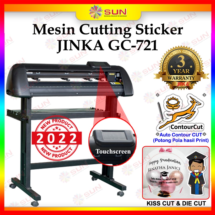 Jual Mesin Cutting Sticker JINKA GC 721 PRO LED Auto Contour Cut COREL ...