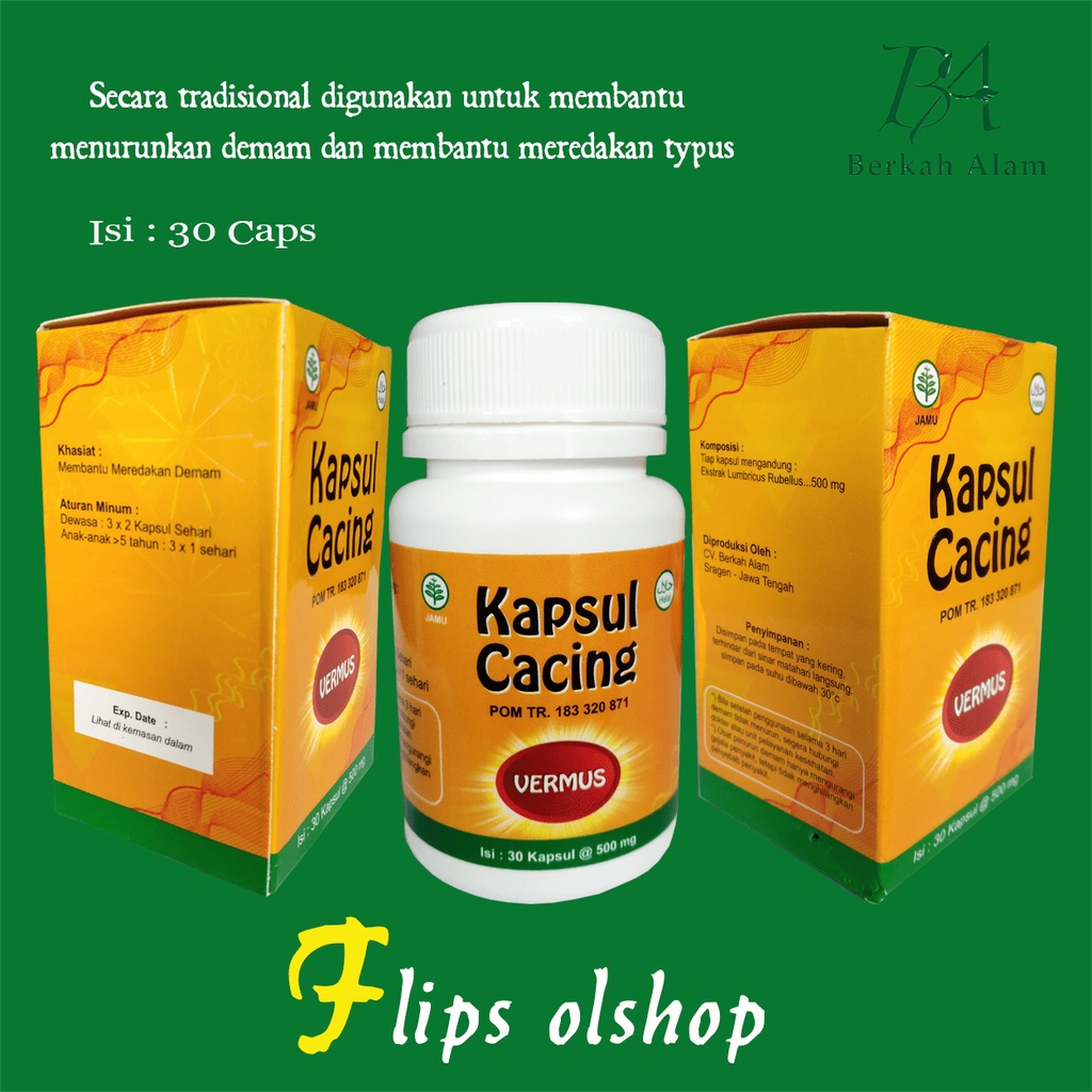 Jual KAPSUL CACING VERMUS ISI 30 | KAPSUL PENURUN DEMAM | OBAT TIPES ...