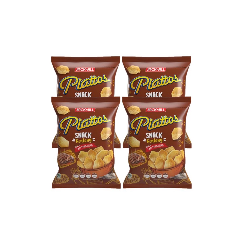 Jual Piattos Snack Sapi Panggang 4 x 35 gr | Shopee Indonesia