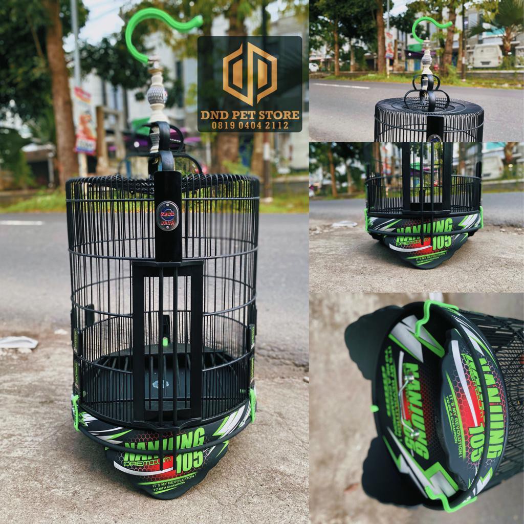 Jual SANGKAR ANIS MERAH TEBOK PVC EBOD DECAL NANJUNG DIAMETER 38CM FULL ...