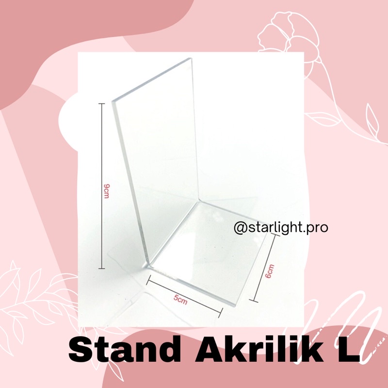 Jual STAND AKRILIK BENTUK L | Shopee Indonesia