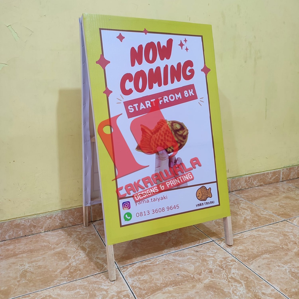 Jual STAND BANNER KAYU UKURAN 50 X 85 - STAND BANNER KAYU PROMOSI ...