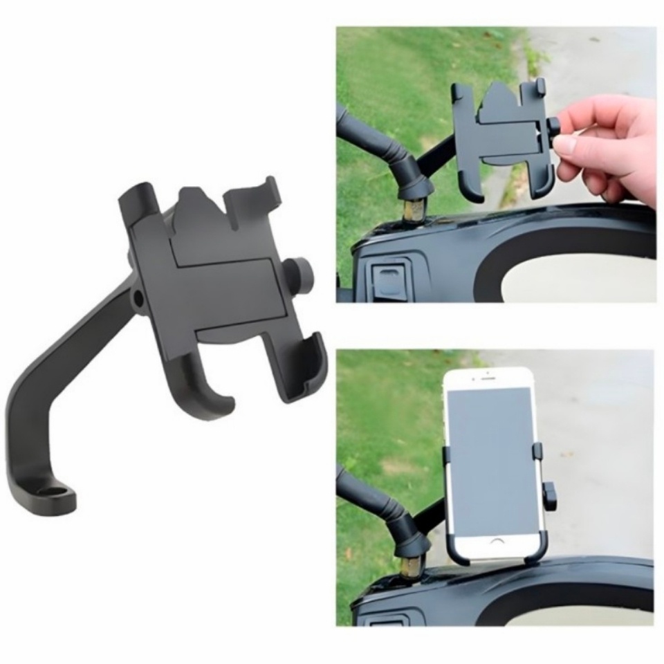 Jual Holder HP Motor Spion Besi Full Universal Dudukan Handphone | Shopee Indonesia