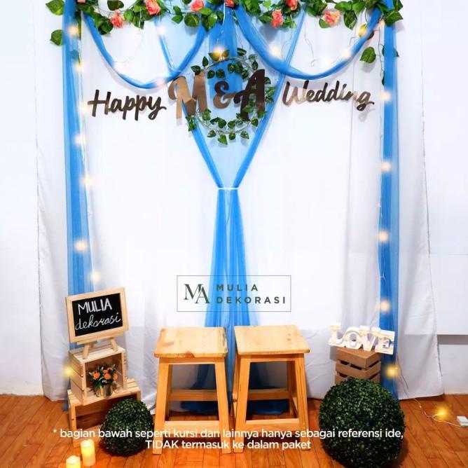 Jual Dekorasi Lamaran Tunangan Backdrop Nikahan Photobooth Diy Akad ...