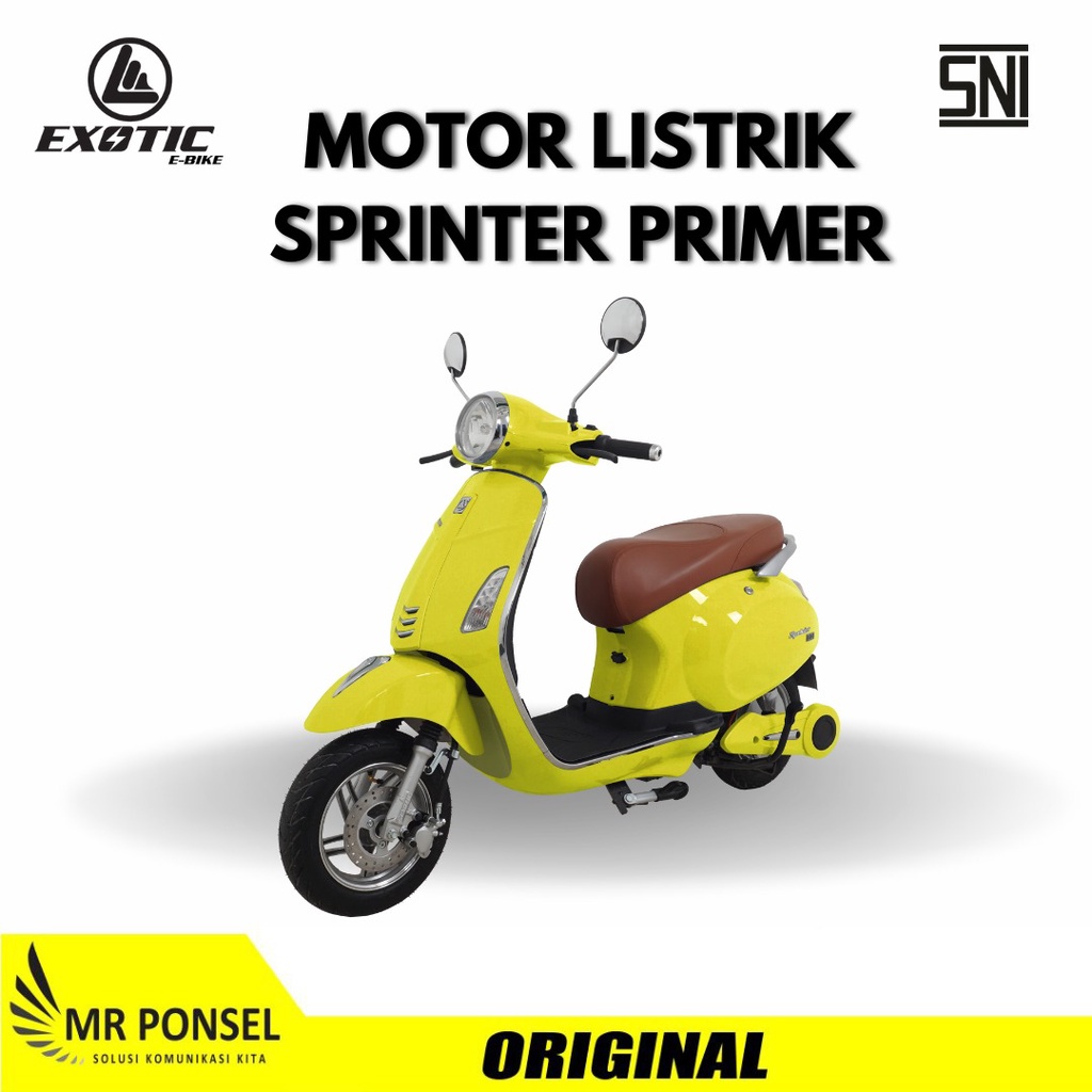 Jual Sepeda Motor Listrik Exotic SPRINTER PRIME 1500 Watt Garansi ...