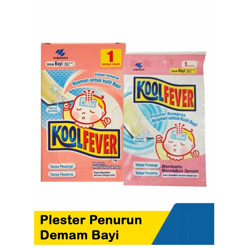 Jual Kool Fever Cool Fever Bayi Plester Kompres Demam Baby Koolfever 1 Pcs | Shopee Indonesia