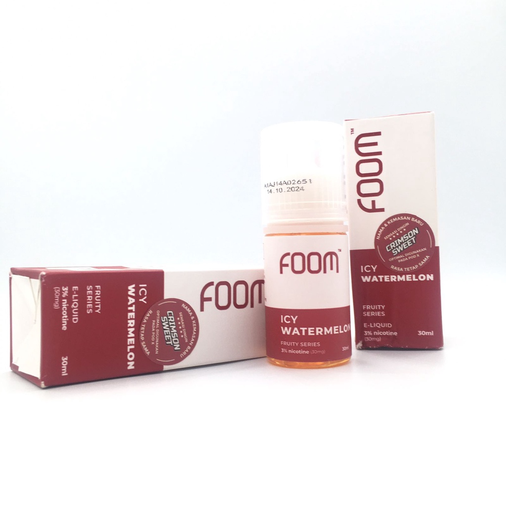 Jual Foom Icy Watermelon Salt Nic 30ML by Foom Lab - 30MG | Shopee ...