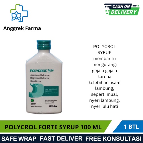 Jual POLYCROL FORTE SYRUP 100 ML/OBAT MAAG/MUAL/NYERI ULU HATI/KEMBUNG ...