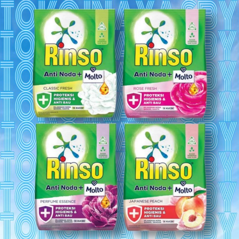 Jual RINSO DETERGENT POWDER 770GR / Deterjen Bubuk 770 gr | Shopee ...