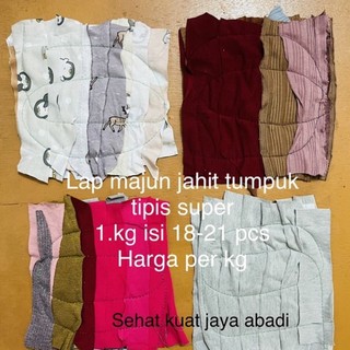 Jual KAIN LAP MAJUN WARNA JAHIT TUMPUK TIPIS SUPER KILOAN TERMURAH ...