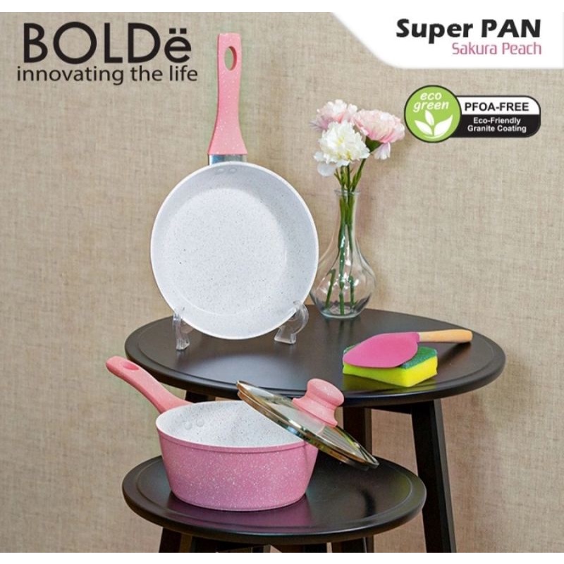 Jual Bolde Super Pan Bolde Cookware Set Bolde Sakura Panci Fry Pan ...