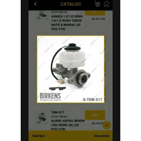 Jual Master rem atas central sentral rem bm assy kijang kapsul 7k birkens | Shopee Indonesia