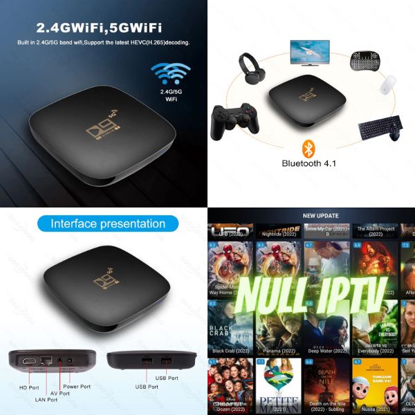 Jual D9 TV BOX STB DUAL BAND 5G WiFI + NULLTV Bulanan LIVE atau ...